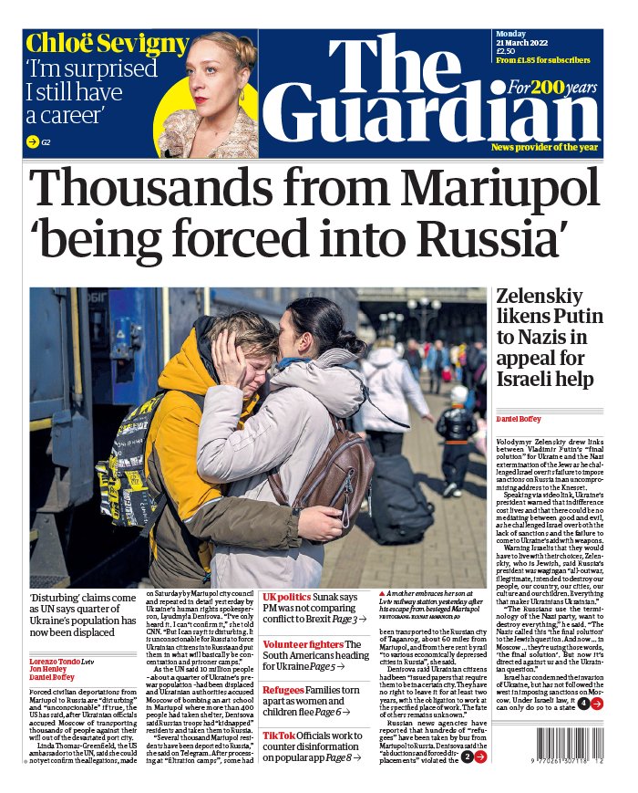 The Guardian N°20220321 du 21 mars 2022 à télécharger sur iPad