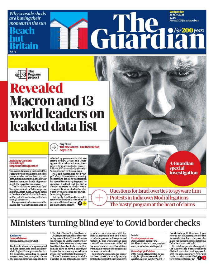 The Guardian N°20210721 du 21 juillet 2021 à télécharger sur iPad