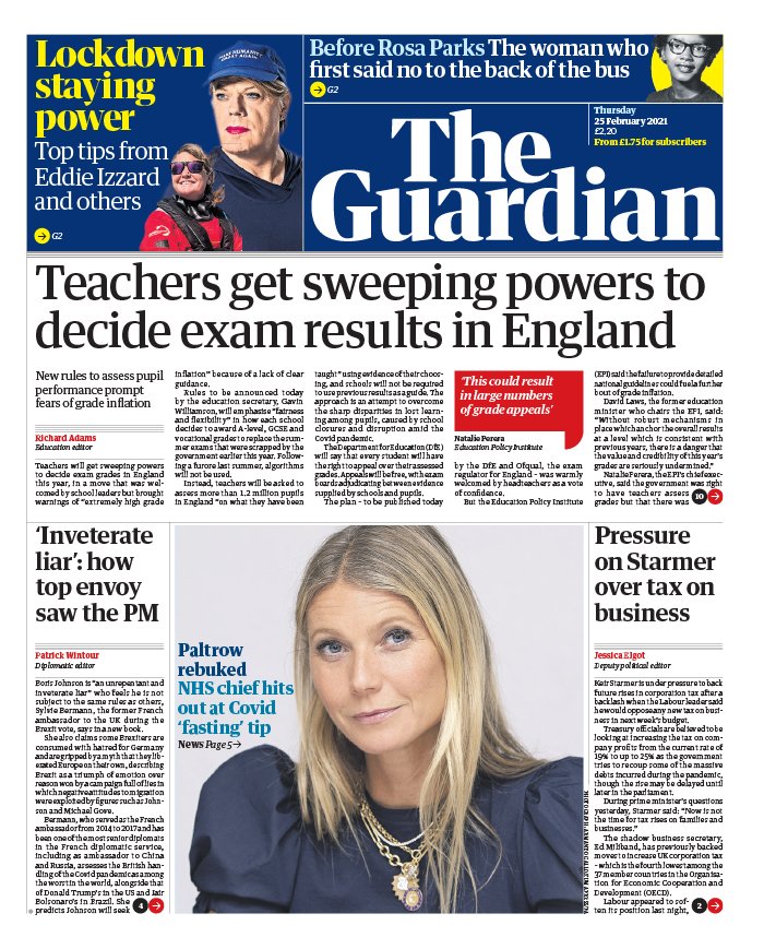 The Guardian N°20210225 du 25 février 2021 à télécharger sur iPad