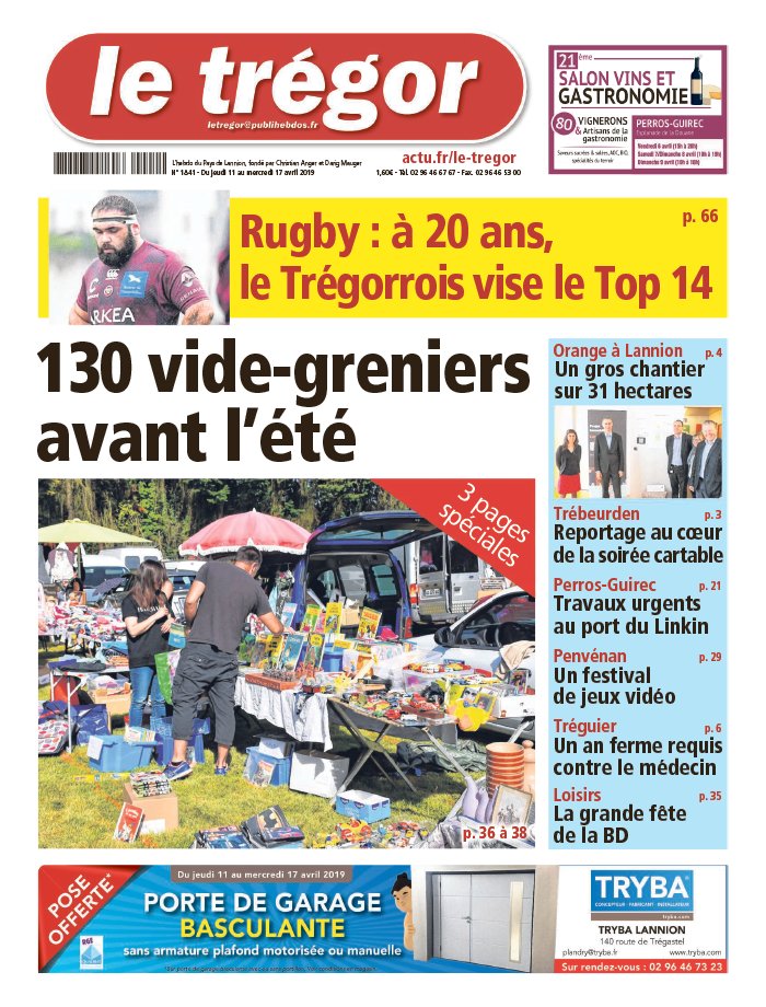 Le Trégor N°1841 du 11 avril 2019 à télécharger sur iPad