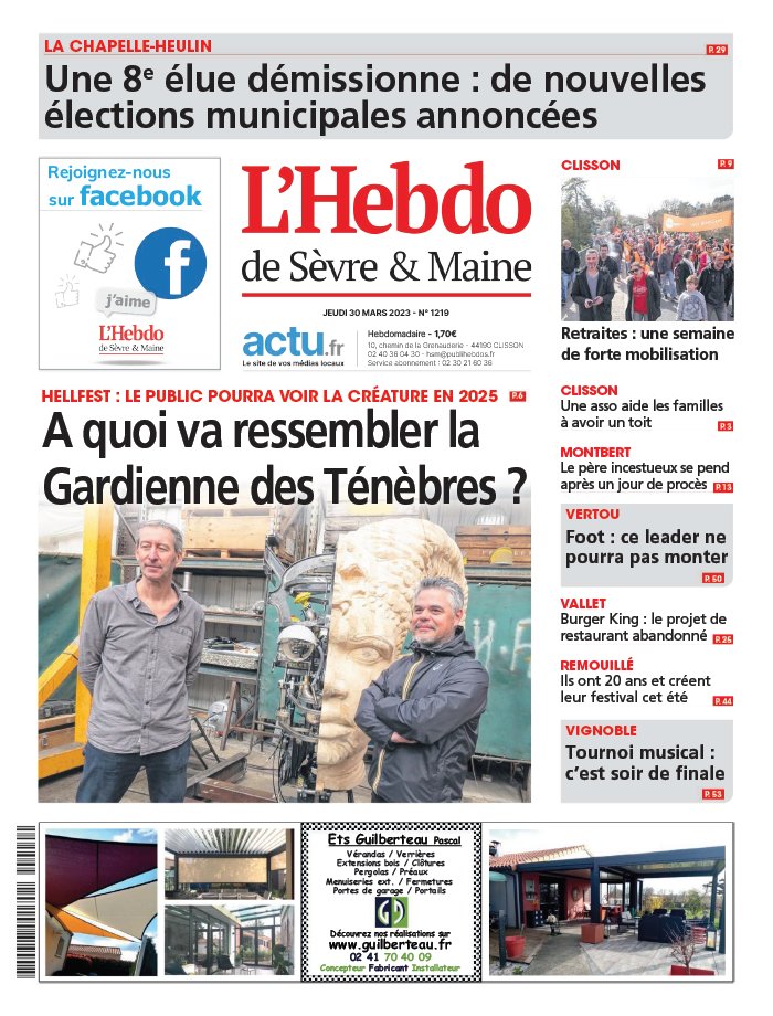 L'Hebdo de Sèvre & Maine N°1219 du 30 mars 2023 à télécharger sur iPad