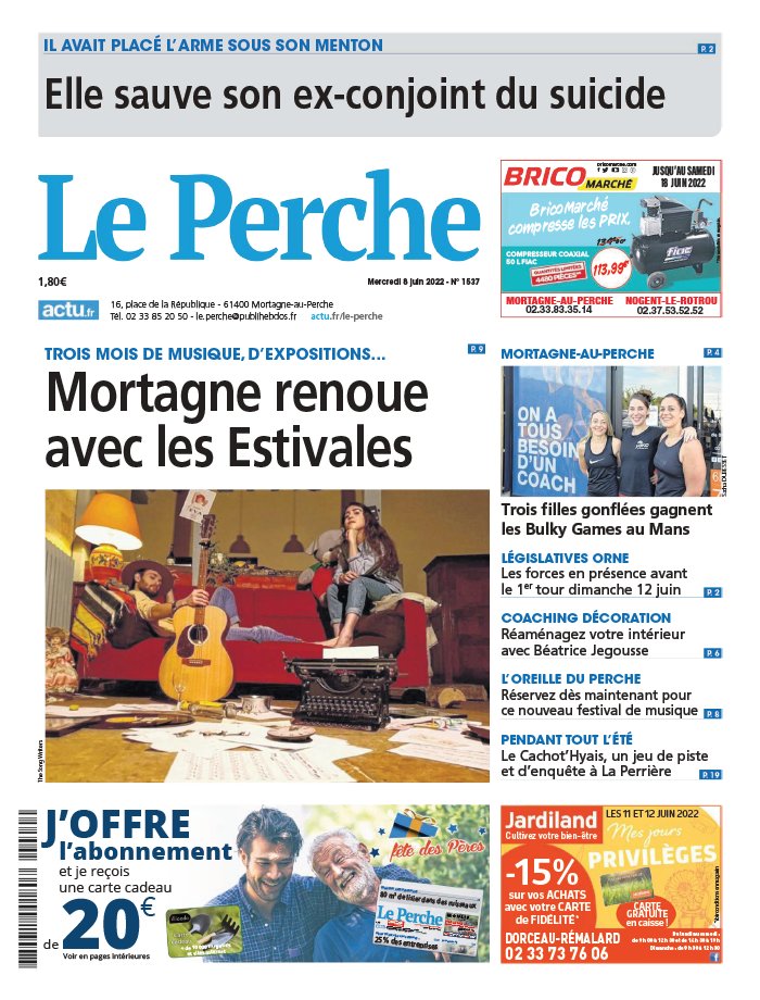 Le Perche N°1537 du 08 juin 2022 à télécharger sur iPad