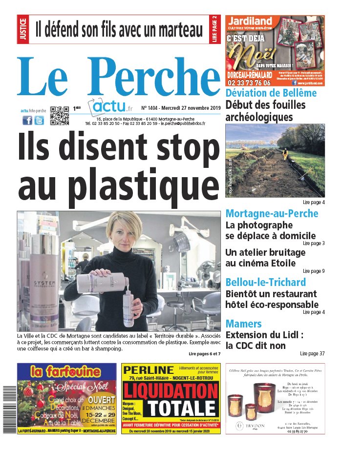 Le Perche N°1404 du 27 novembre 2019 à télécharger sur iPad