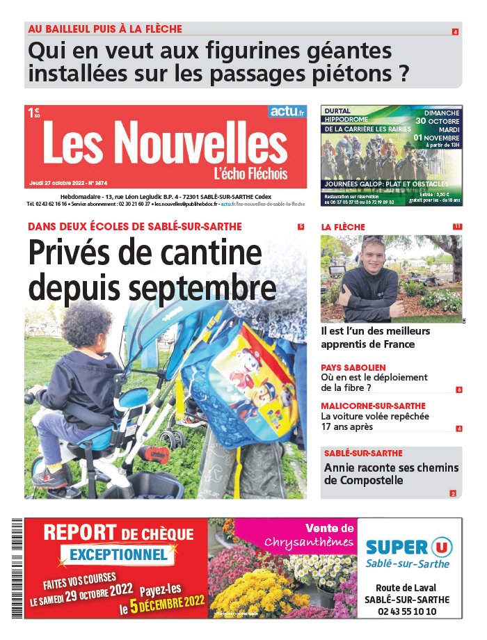 Les Nouvelles - L'Echo Fléchois N°3874 du 27 octobre 2022 à télécharger ...