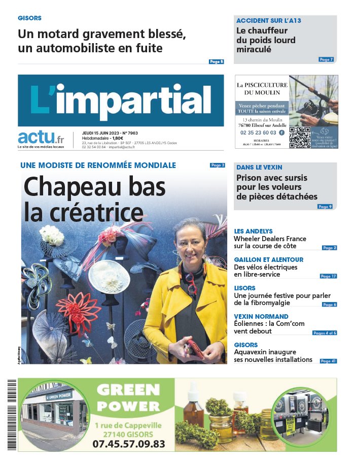 L'Impartial N°7963 du 15 juin 2023 à télécharger sur iPad