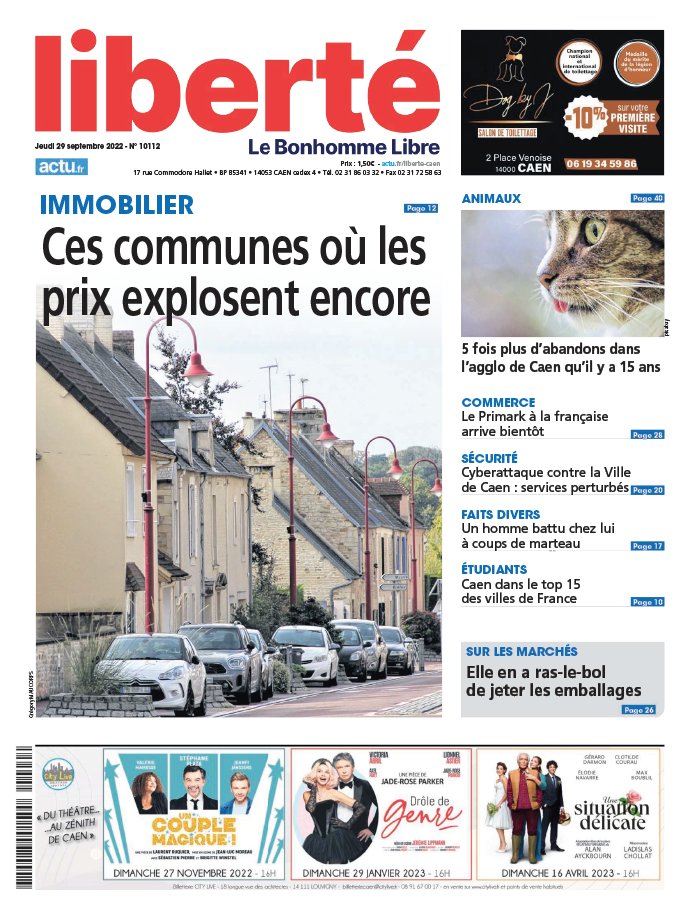 Liberté - Le Bonhomme Libre N°10112 du 29 septembre 2022 à télécharger sur iPad