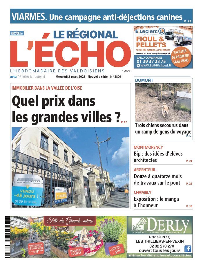 L'Echo - Le Régional N°3809 du 02 mars 2022 à télécharger sur iPad