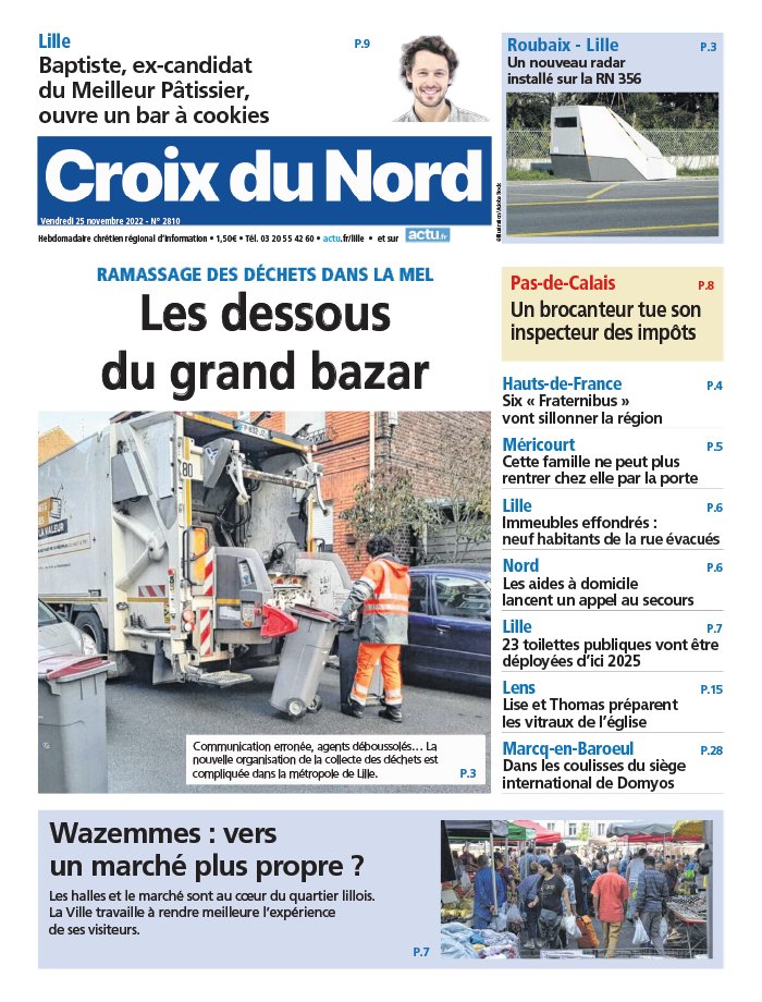 Croix du Nord N°2810 du 25 novembre 2022 à télécharger sur iPad