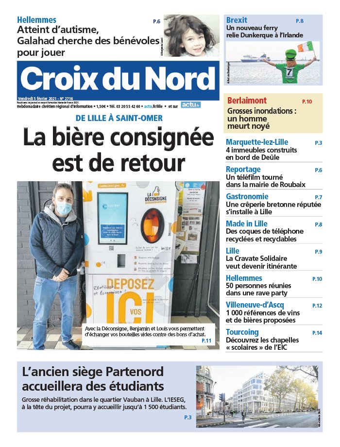 Croix du Nord N°2716 du 05 février 2021 à télécharger sur iPad