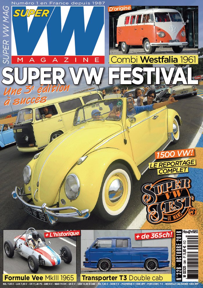 Super VW Mag N°326 du 14 septembre 2016 à télécharger sur iPad
