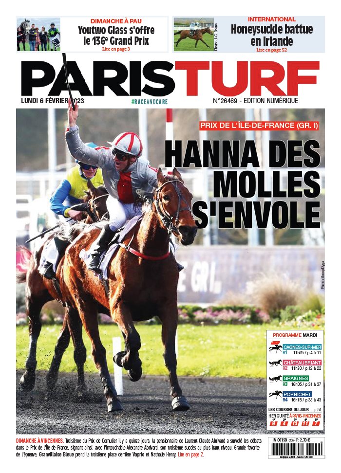 Paris Turf N°26469 du 06 février 2023 à télécharger sur iPad