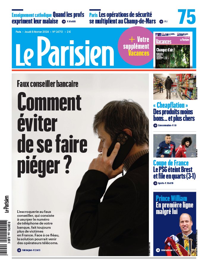 Le Parisien N°20240208 du 08 février 2024 à télécharger sur iPad