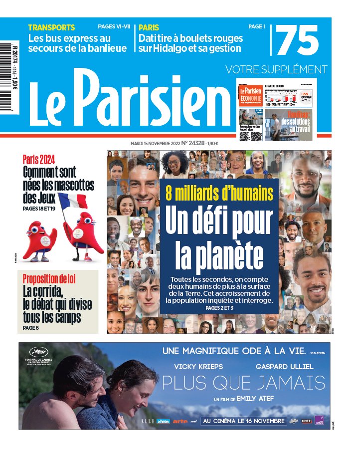 Le Parisien N°20221115 du 15 novembre 2022 à télécharger sur iPad