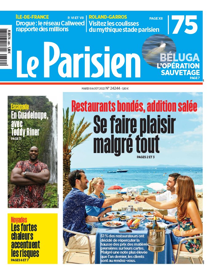 Le Parisien N°20220809 du 09 août 2022 à télécharger sur iPad