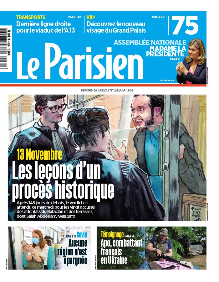 Le Parisien N°20220629 du 29 juin 2022 à télécharger sur iPad