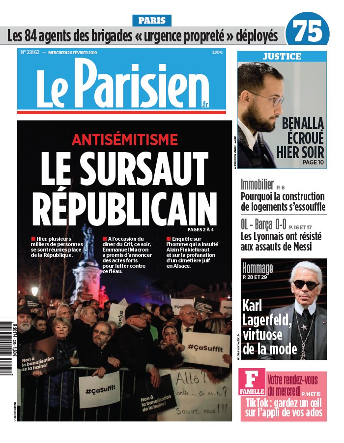 Le Parisien N°20190220 du 20 février 2019 à télécharger sur iPad