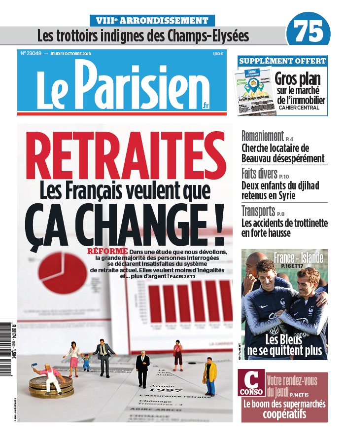 Le Parisien N°20181011 du 11 octobre 2018 à télécharger sur iPad