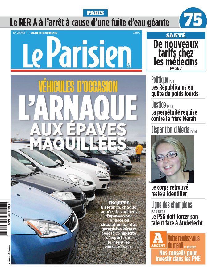 Le Parisien N°20171031 du 31 octobre 2017 à télécharger sur iPad