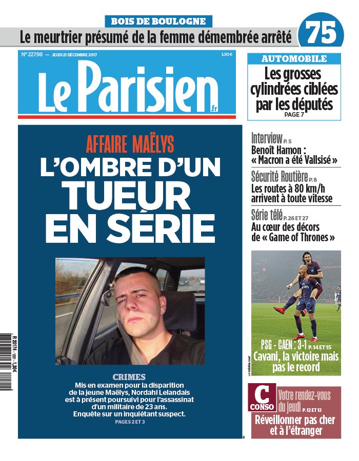 Le Parisien N°20171221 du 21 décembre 2017 à télécharger sur iPad