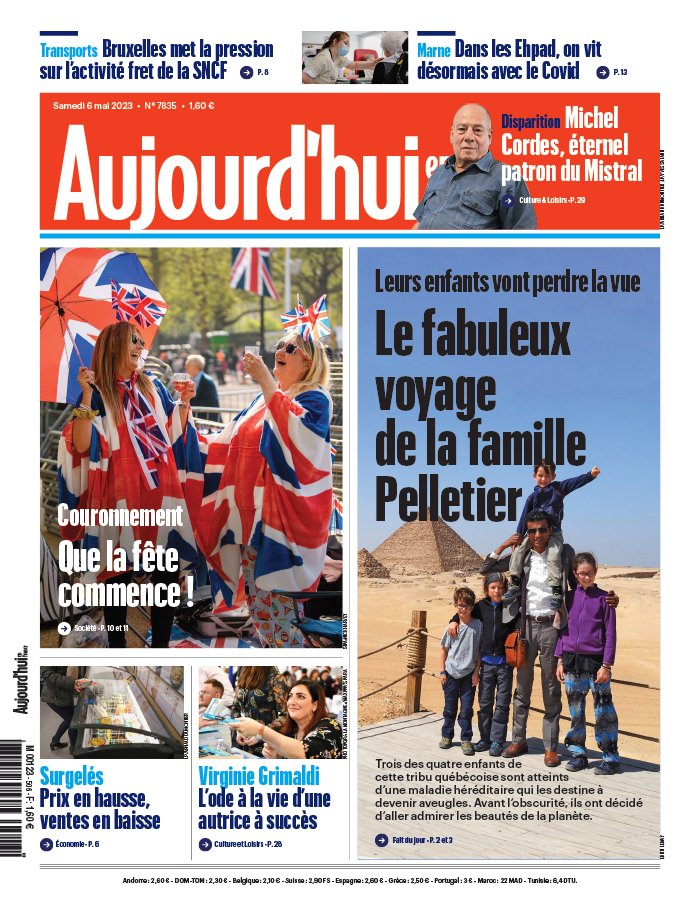 Aujourd'hui en France N°20230506 du 06 mai 2023 à télécharger sur iPad