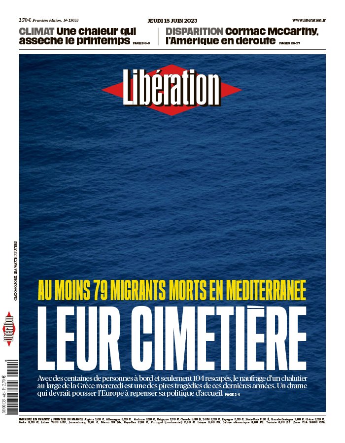 Libération N°13053 du 15 juin 2023 à télécharger sur iPad