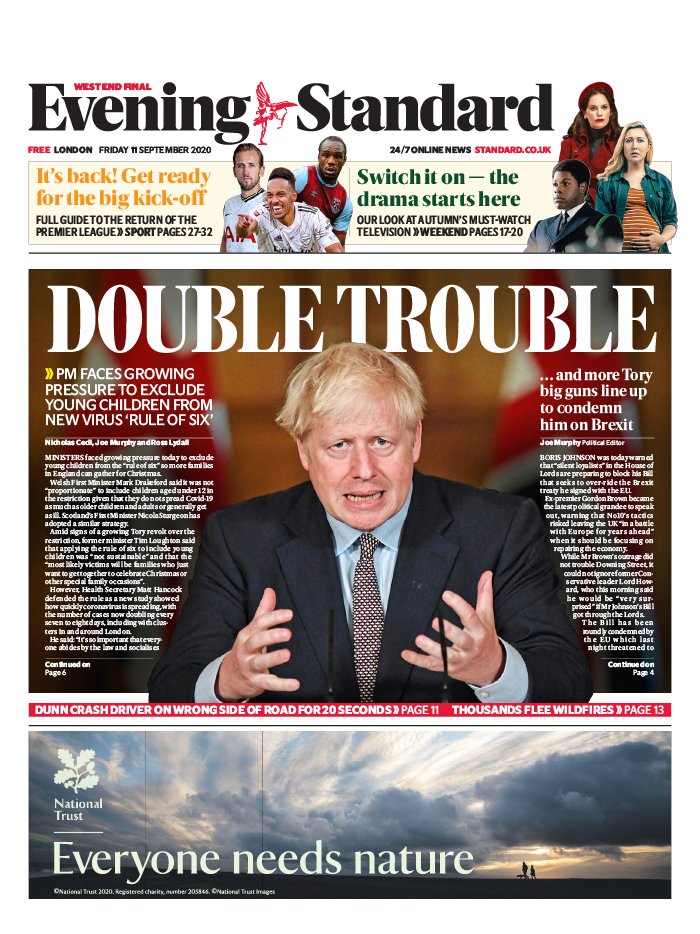 Evening Standard N°20200911 du 11 septembre 2020 à télécharger sur iPad