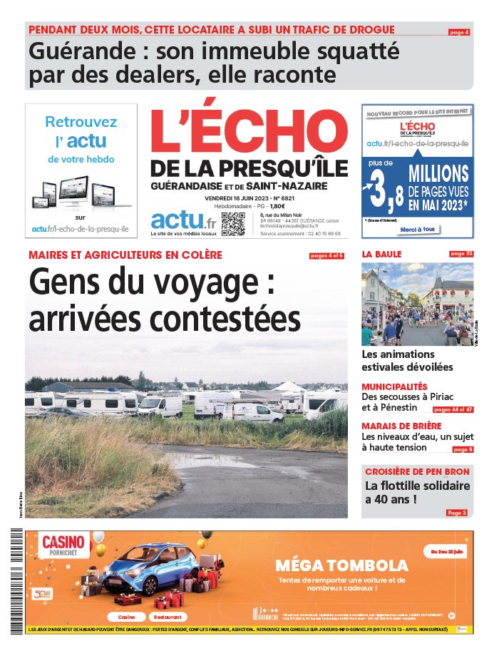 L'Echo de la Presqu'île N°6821 du 16 juin 2023 à télécharger sur iPad