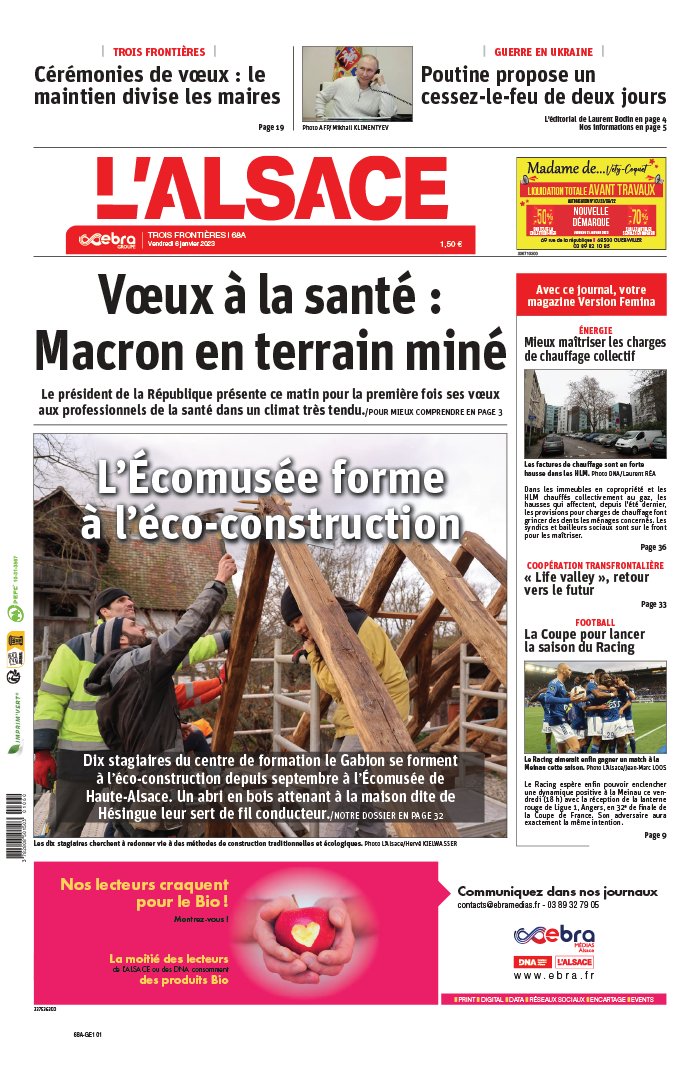 Lisez L'Alsace - Saint-Louis / 3 frontières du 06 janvier 2023 sur ...