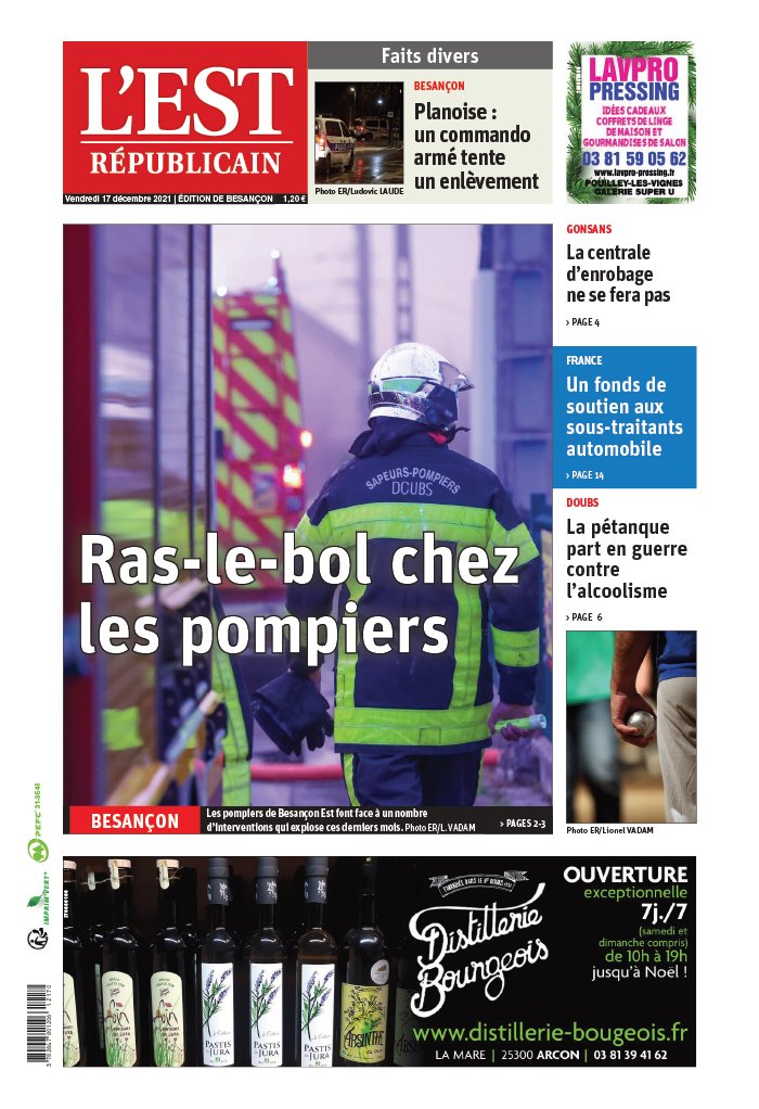 L'Est Républicain N°20211217 du 17 décembre 2021 à télécharger sur iPad L'Est Républicain N°20211217 du 17 décembre 2021 à télécharger sur iPad