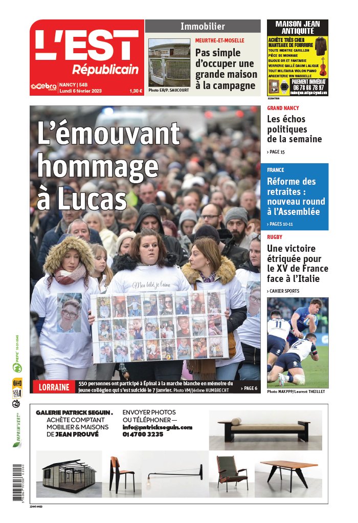 L'Est Républicain N°20230206 du 06 février 2023 à télécharger sur iPad