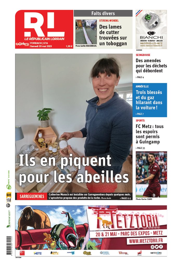 Le Républicain Lorrain N°20230520 du 20 mai 2023 à télécharger sur iPad Le Républicain Lorrain N°20230520 du 20 mai 2023 à télécharger sur iPad