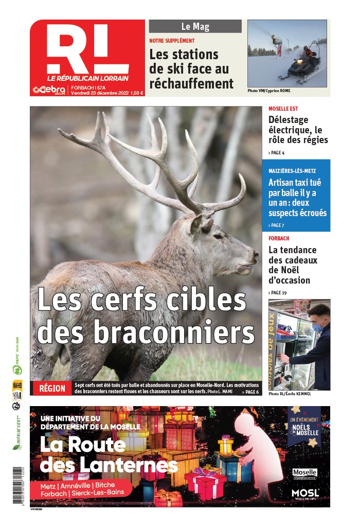 Le Républicain Lorrain N°20221223 du 23 décembre 2022 à télécharger sur ...