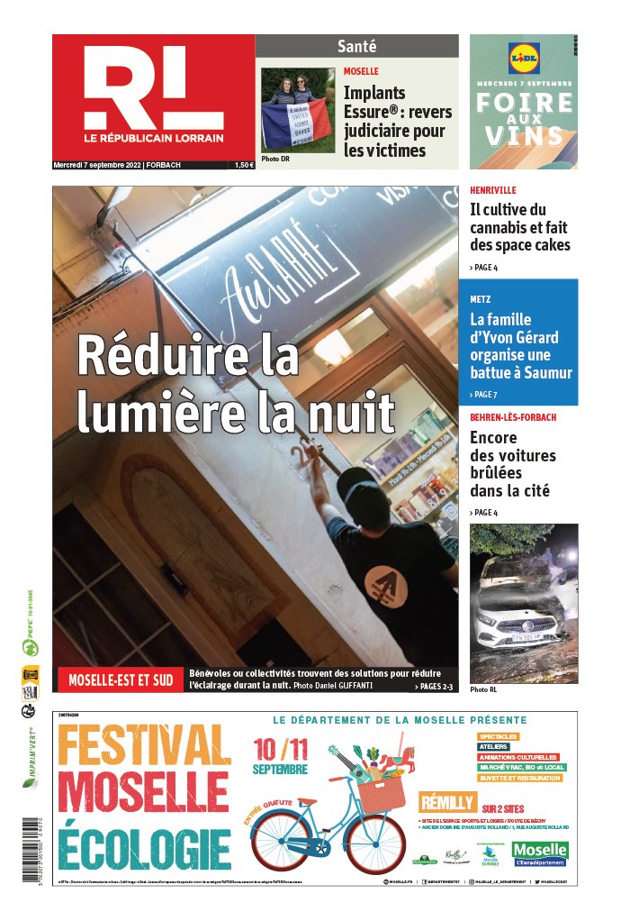 Le Républicain Lorrain N°20220907 du 07 septembre 2022 à télécharger ...