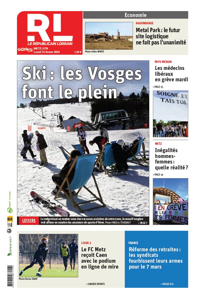 Le Républicain Lorrain N°20230213 du 13 février 2023 à télécharger sur iPad