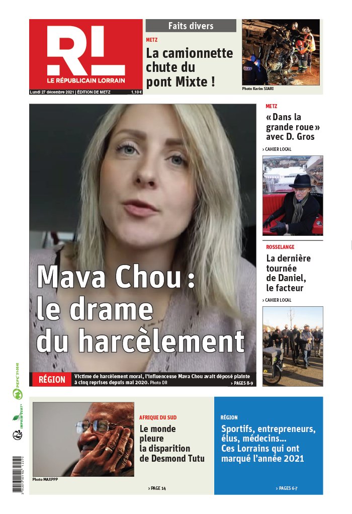Le Républicain Lorrain N°20211227 du 27 décembre 2021 à télécharger sur ...