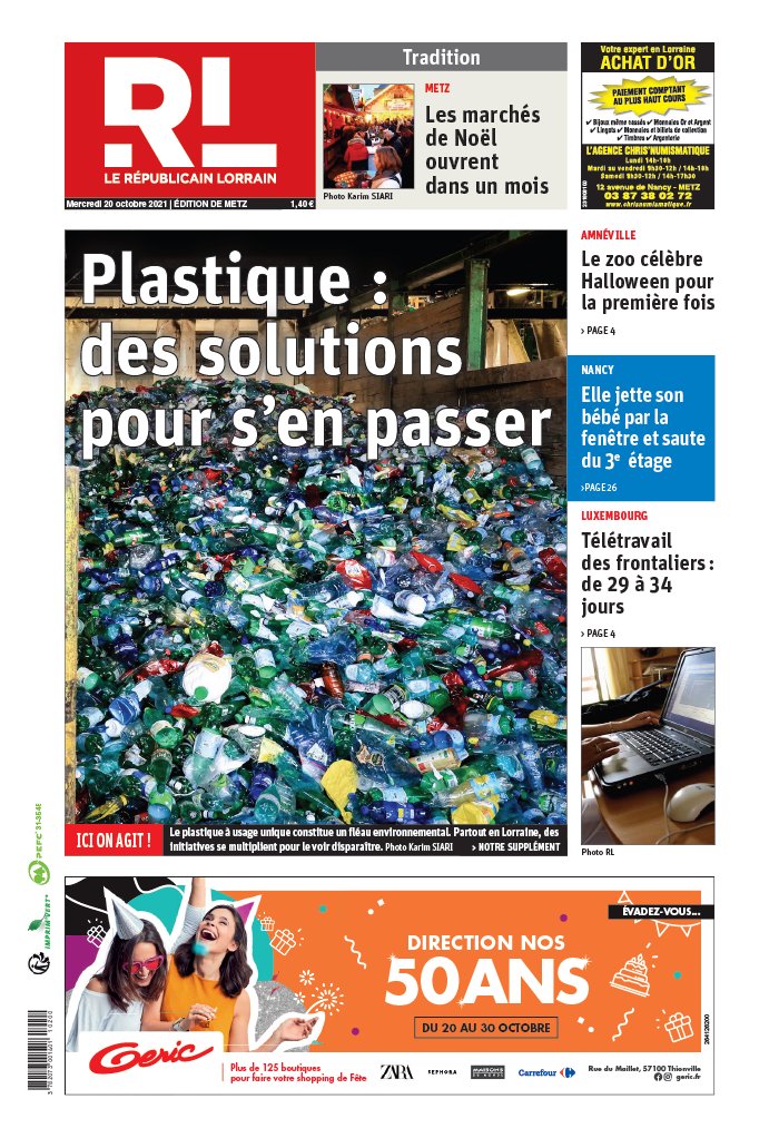 Le Républicain Lorrain N°20211020 du 20 octobre 2021 à télécharger sur iPad