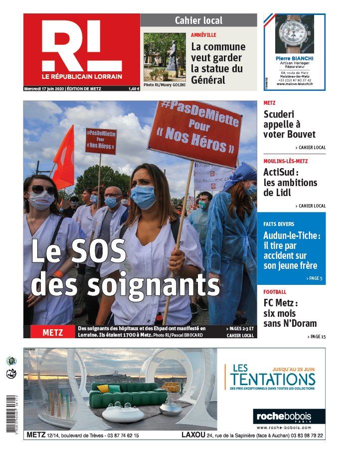 Le Républicain Lorrain N°20200617 du 17 juin 2020 à télécharger sur iPad