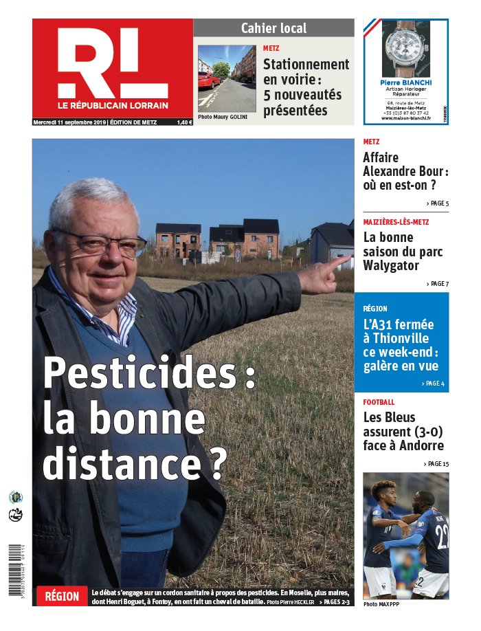Le Républicain Lorrain N°20190911 du 11 septembre 2019 à télécharger ...