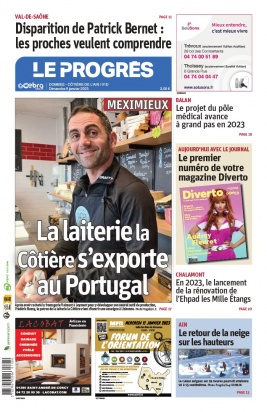 Le Progrès N°20230108 du 08 janvier 2023 à télécharger sur iPad