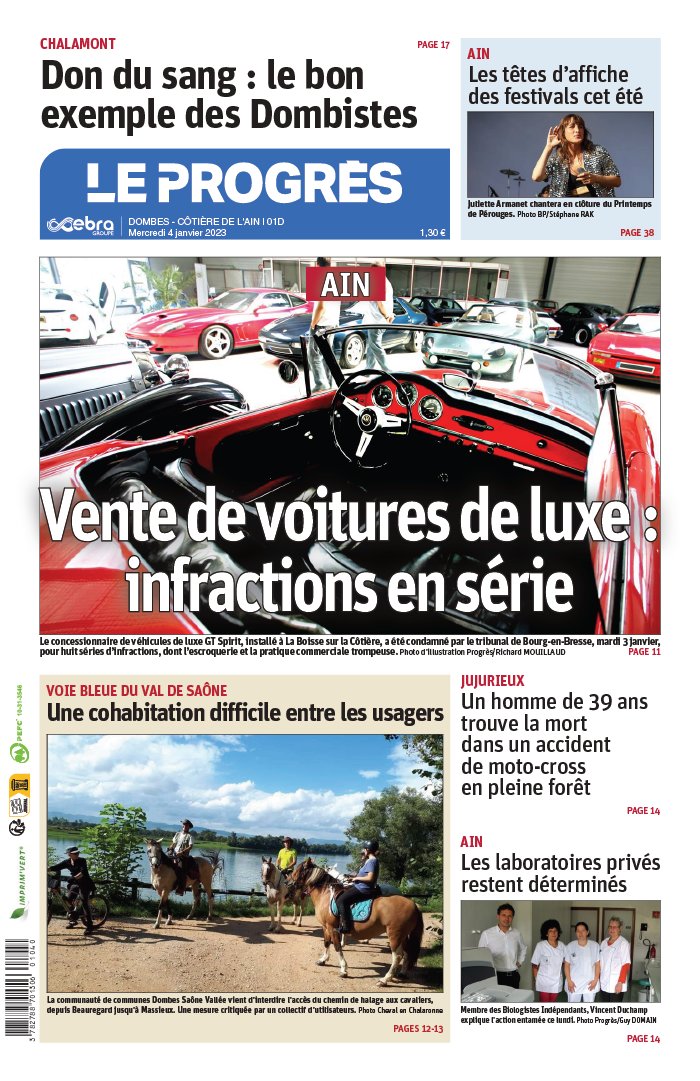 Le Progrès N°20230104 du 04 janvier 2023 à télécharger sur iPad