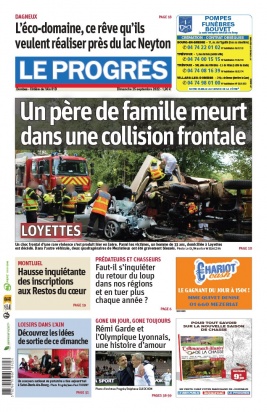 Le Progrès N°20220925 du 25 septembre 2022 à télécharger sur iPad
