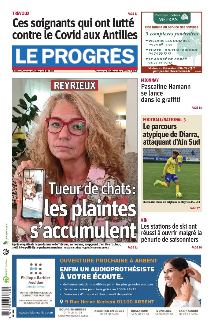 Le Progrès N°20211226 du 26 décembre 2021 à télécharger sur iPad
