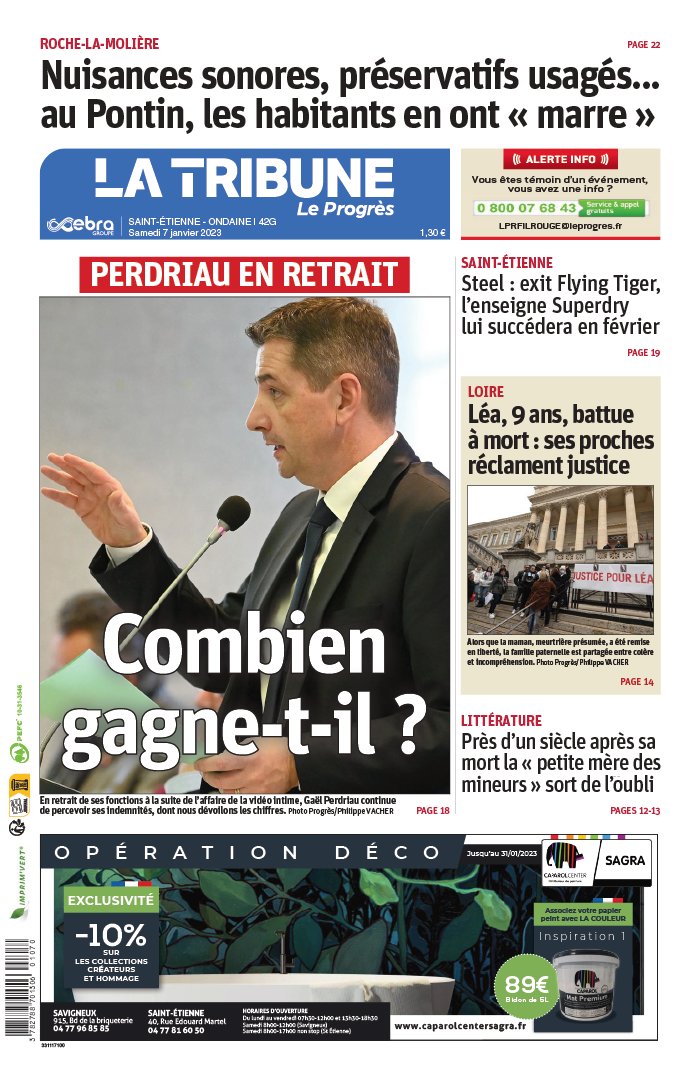 Le Progrès N°20230107 du 07 janvier 2023 à télécharger sur iPad