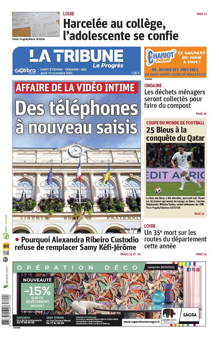 Le Progrès N°20221110 du 10 novembre 2022 à télécharger sur iPad