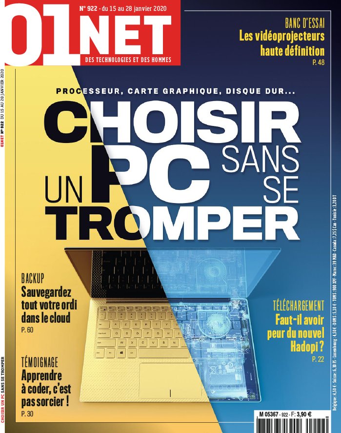 01net N°922 du 15 janvier 2020 à télécharger sur iPad