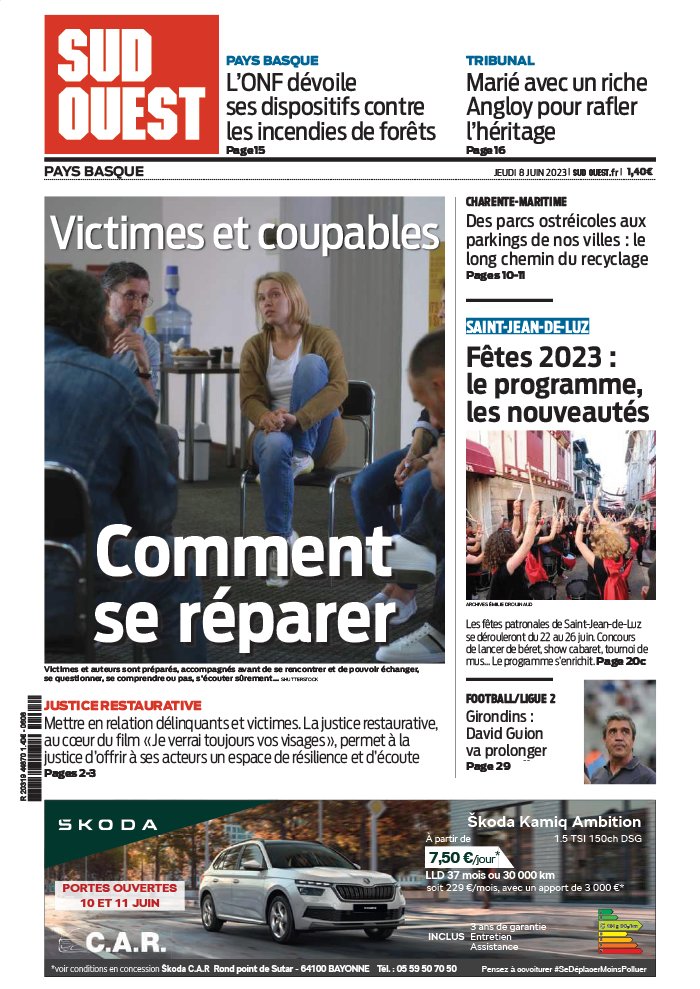 Sud Ouest N°20230608 du 08 juin 2023 à télécharger sur iPad