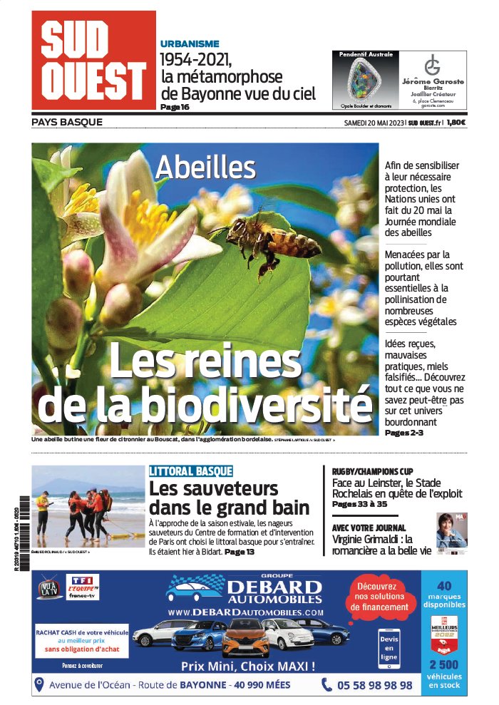 Sud Ouest N°20230520 du 20 mai 2023 à télécharger sur iPad