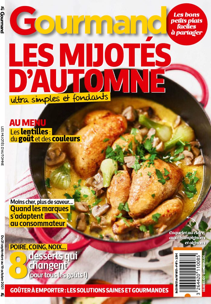 Gourmand N°471 du 21 septembre 2021 à télécharger sur iPad