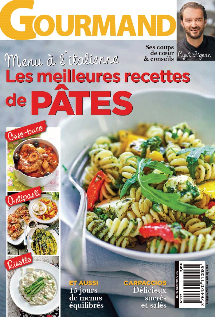 Gourmand N°317 du 16 avril 2015 à télécharger sur iPad