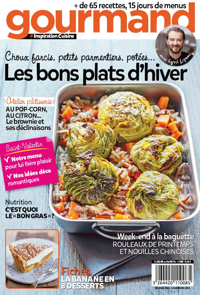 Gourmand N°338 du 28 janvier 2016 à télécharger sur iPad